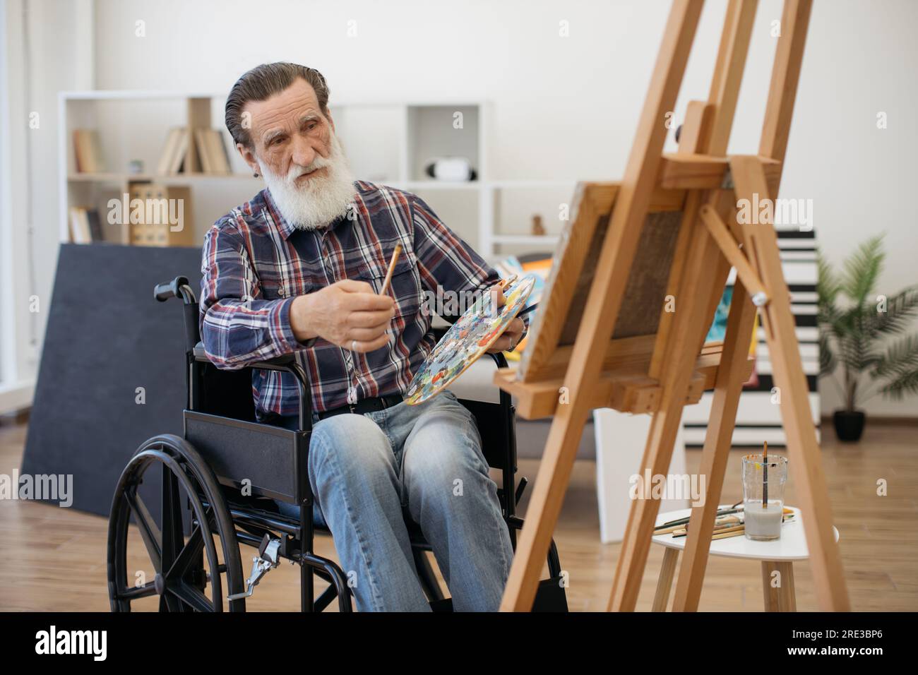 Portrait of happy senior man on retirement finding inspiration and ...