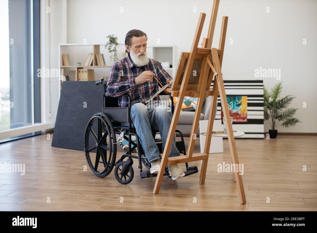 Portrait of happy senior man on retirement finding inspiration and ...
