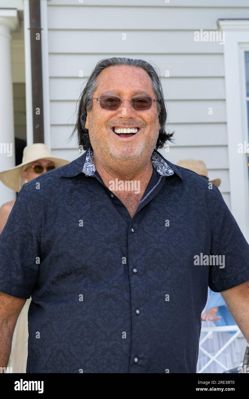 Bridgehampton, USA. 22nd July, 2023. Larry Wohl attends Polo Hamptons ...