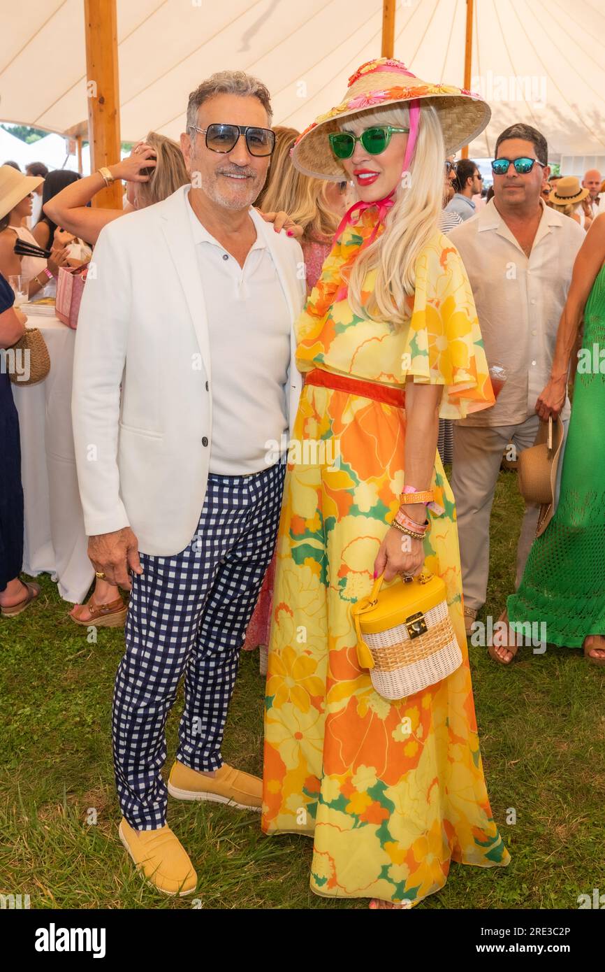 Bridgehampton, USA. 22nd July, 2023. Jerry Turco and Tracy Turco ...