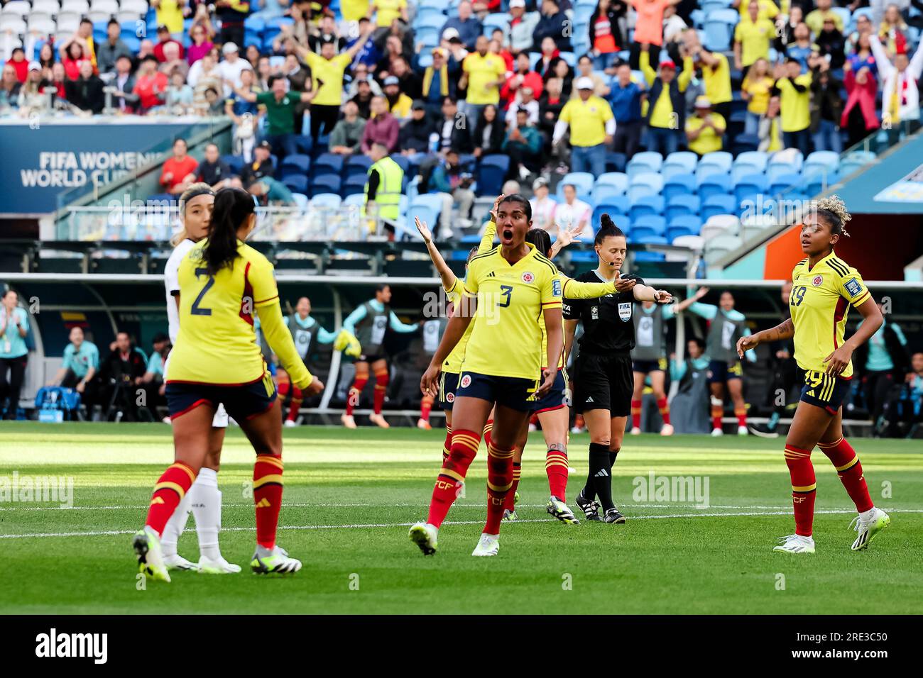 Sydney, Australia, 25 July, 2023. Daniela Arias of Colombia celebrates ...