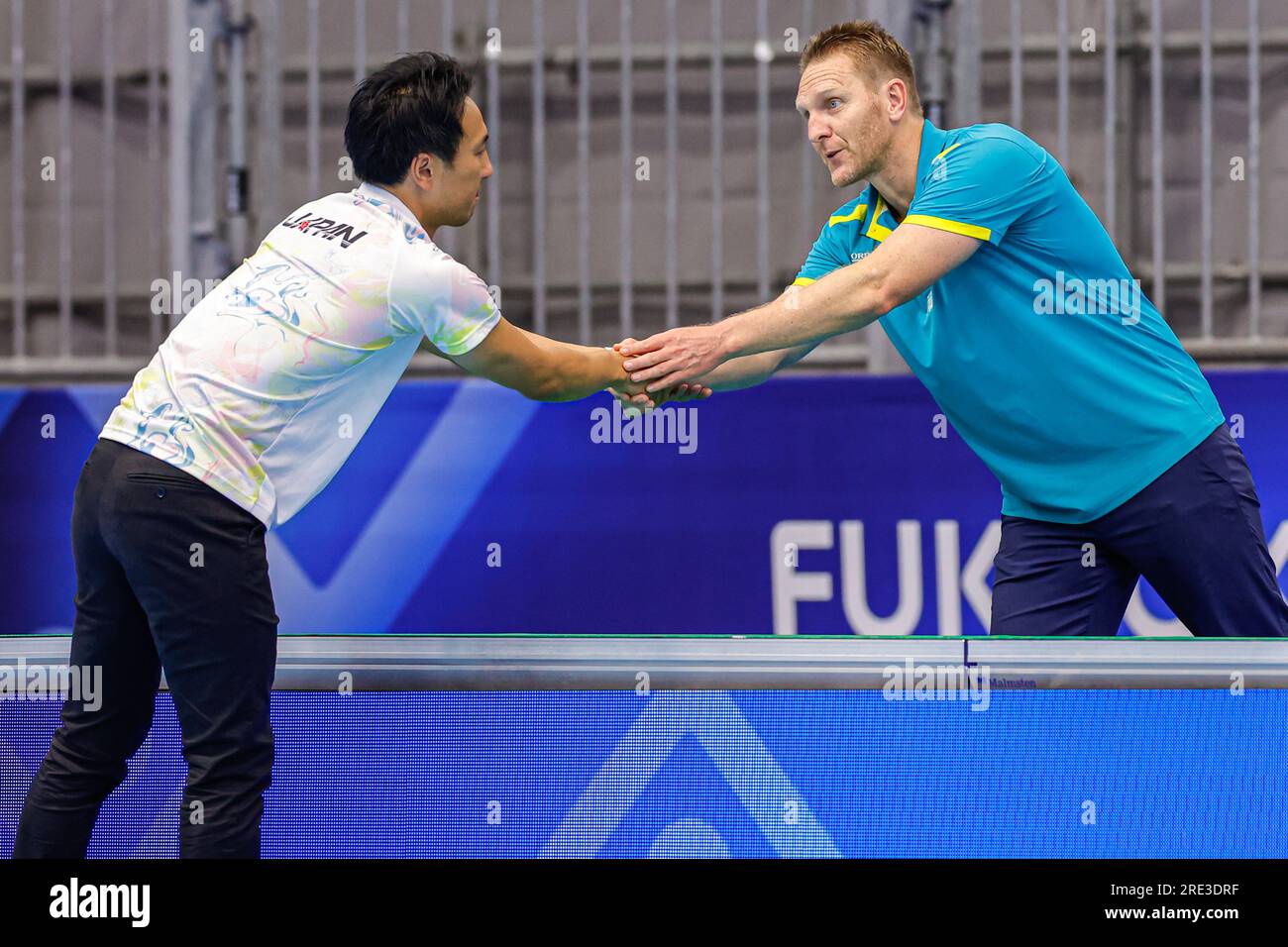Fukuoka, Japan. 25th July, 2023. FUKUOKA, JAPAN - JULY 25: headcoach ...