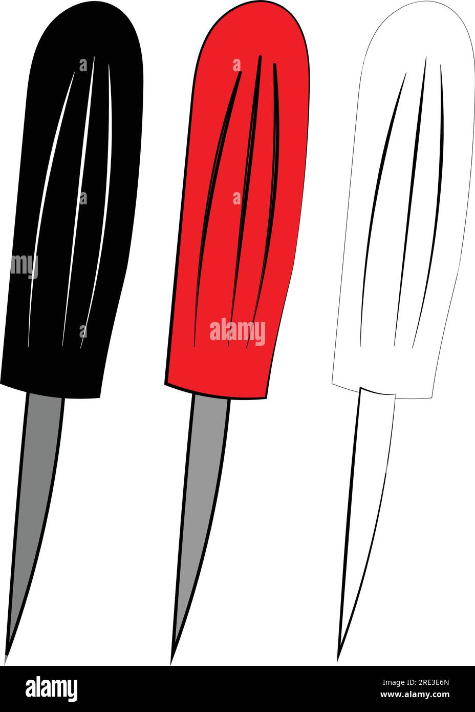 A vector illustration of a hand tool - a traditional awl in color ...