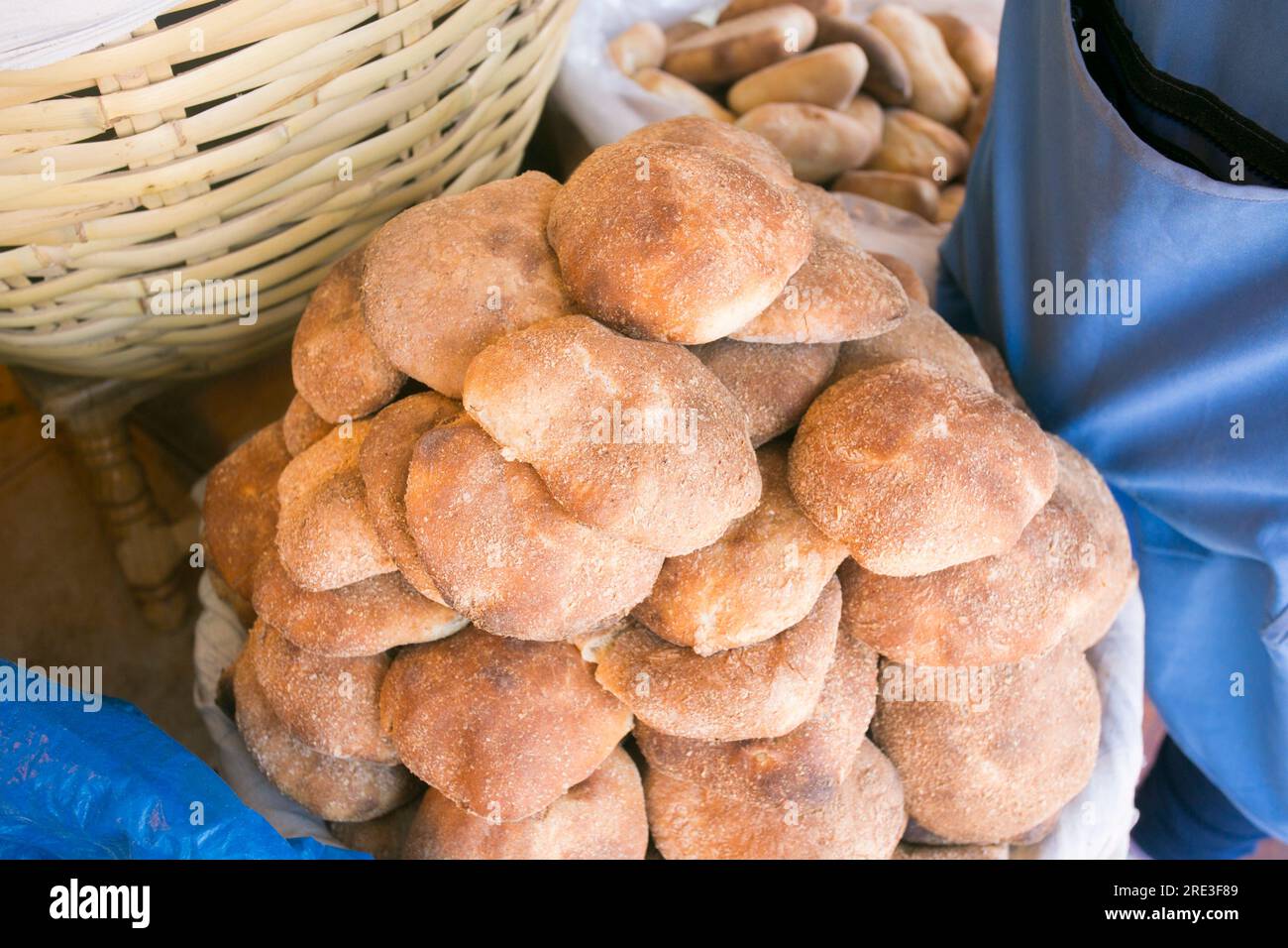 Peruvian bread at a market stall in the city of Puno Stock Photo - Alamy