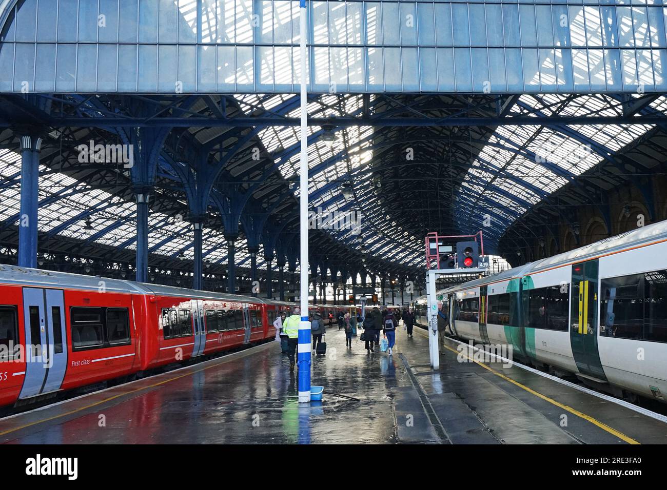 Brighton railway station sign hi-res stock photography and images - Alamy