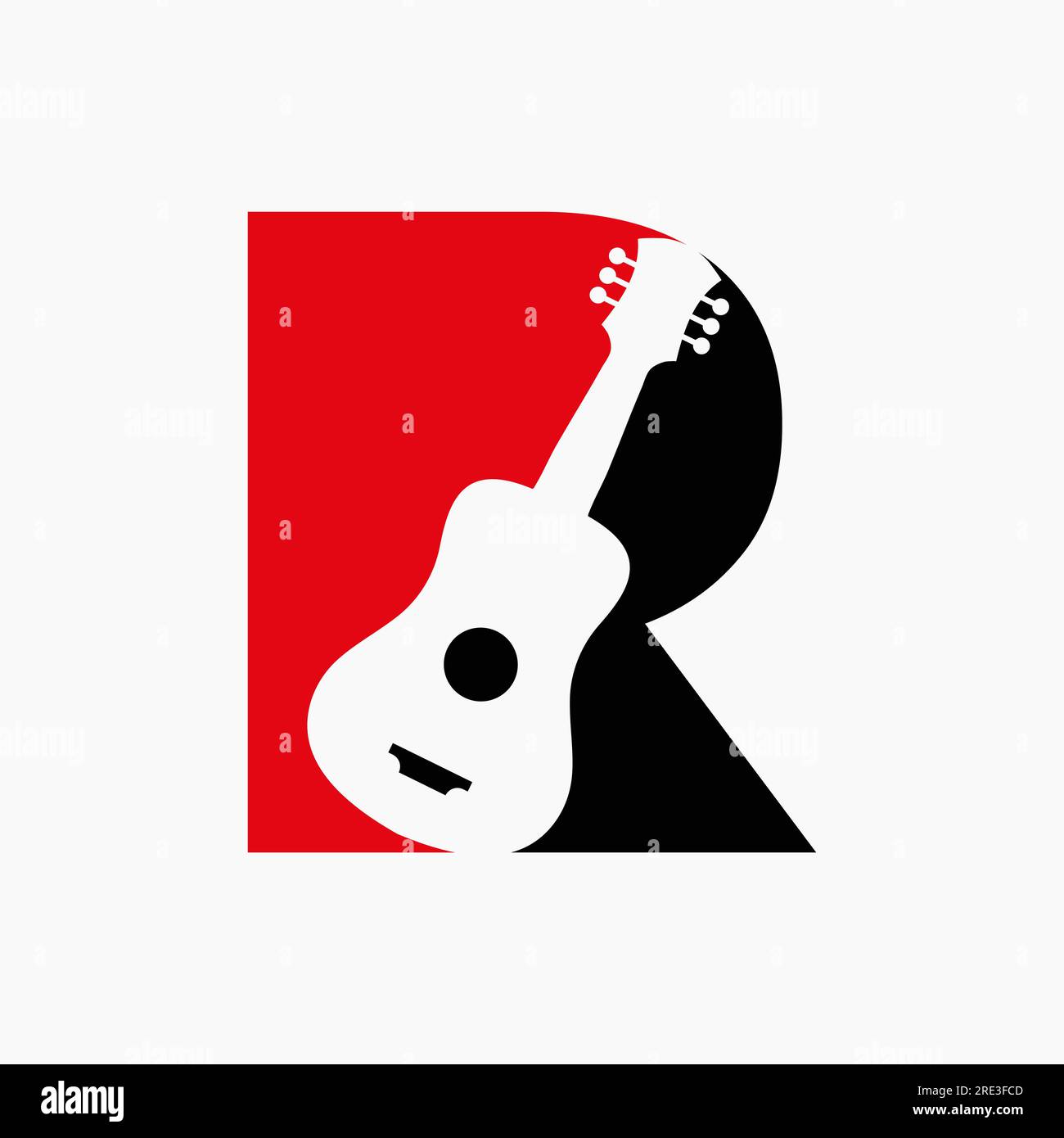 Letter R Guitar Logo. Guitarist Logo Concept With Guitar Icon. Festival ...