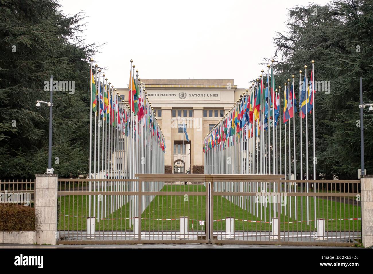 Geneva, Switzerland - Jan 13, 2023: United Nations building in Geneva ...