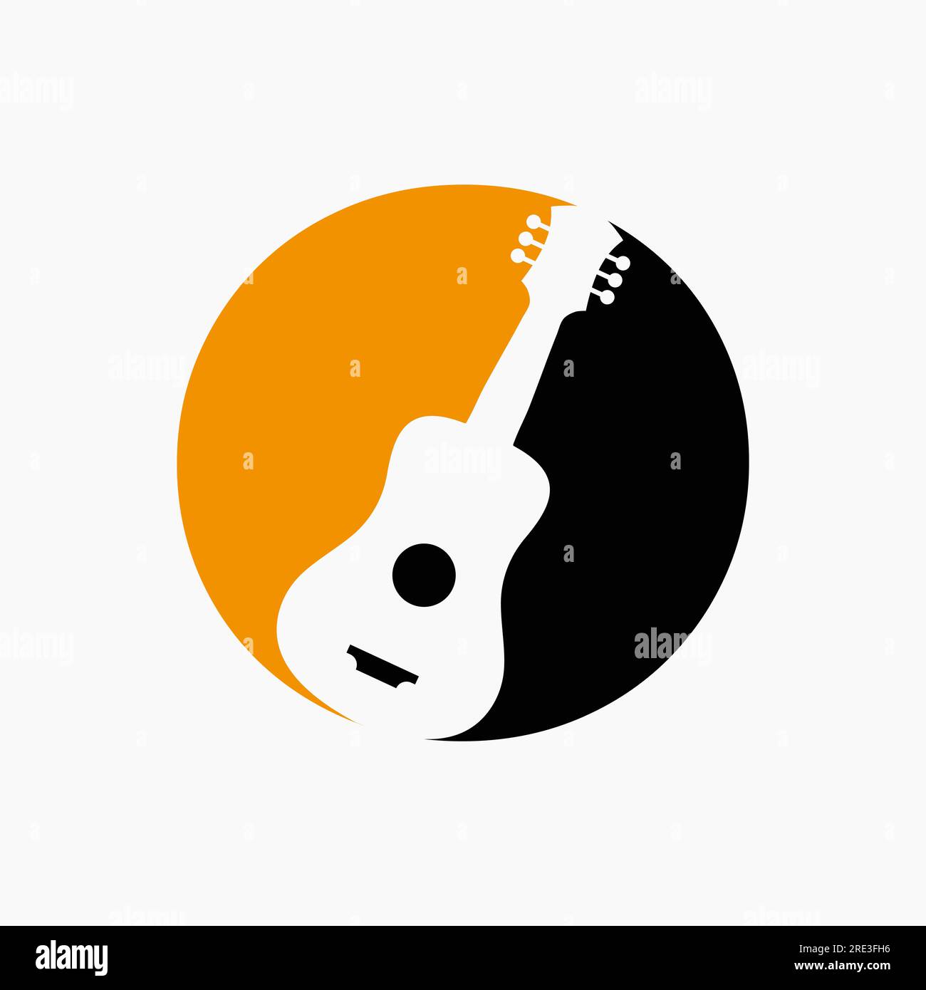 Letter O Guitar Logo. Guitarist Logo Concept With Guitar Icon. Festival ...