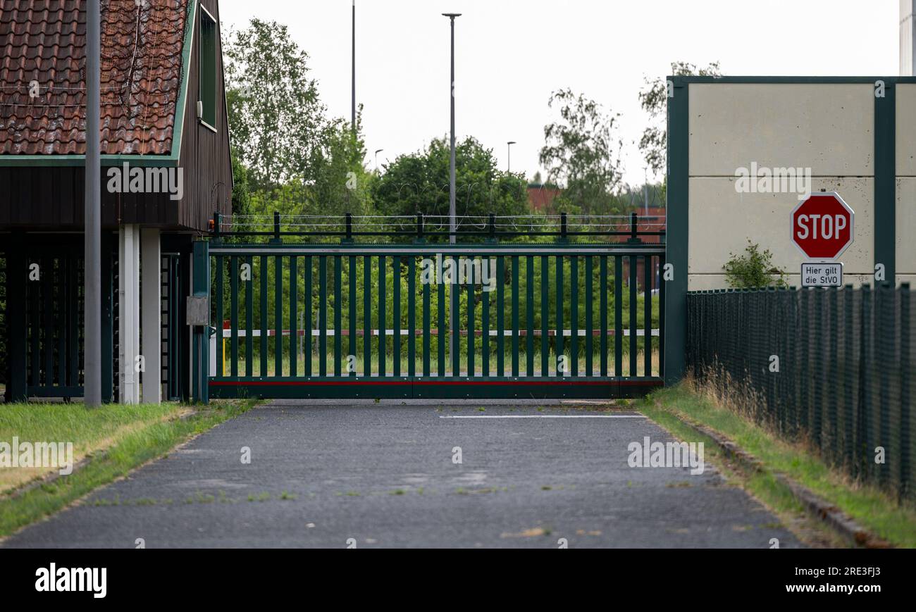 Gorleben, Germany. 04th July, 2023. The old access area on the site of ...
