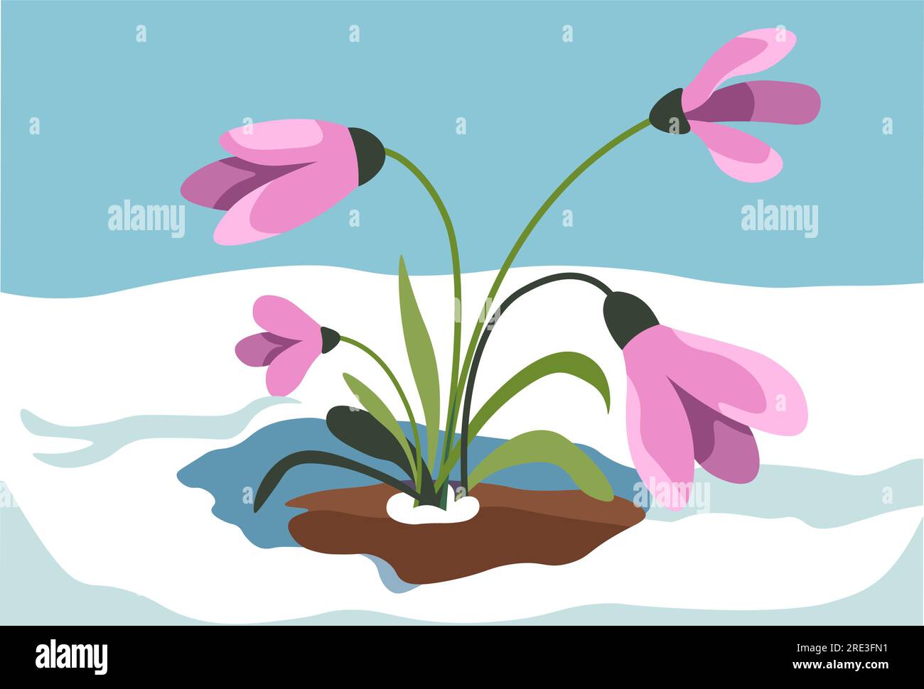 Frost flower detail Stock Vector Images - Alamy