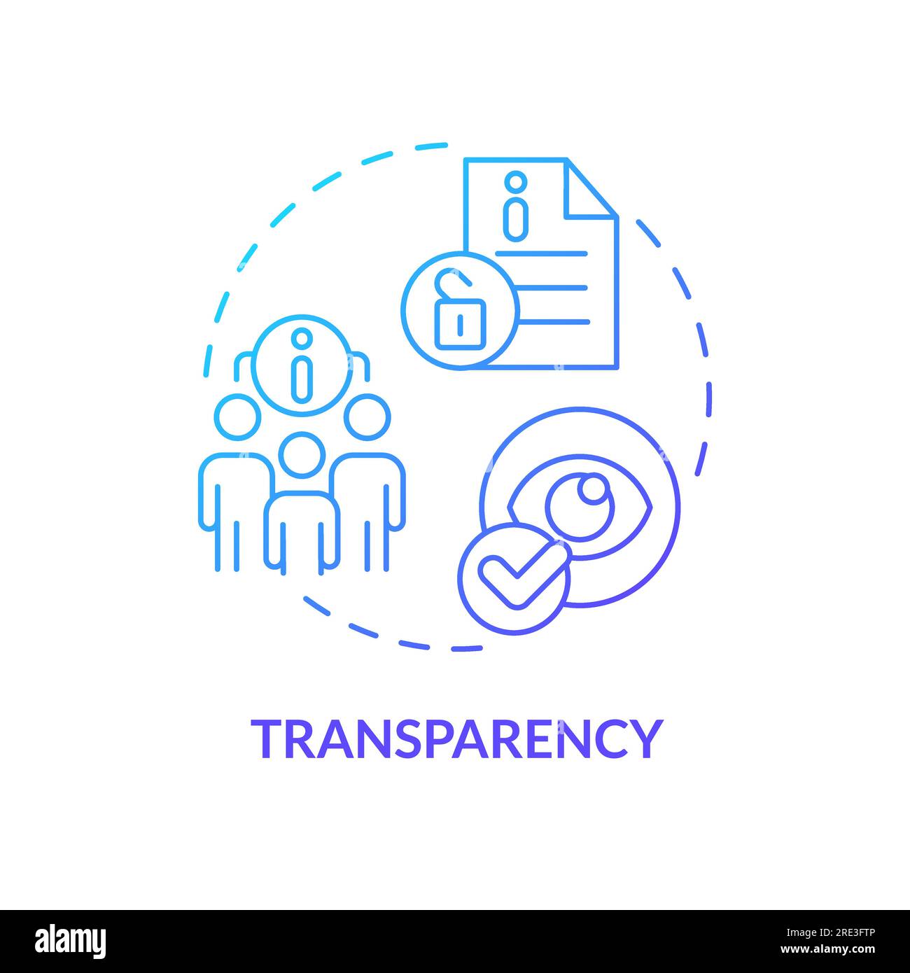 2D transparency concept linear icon Stock Vector Image & Art - Alamy