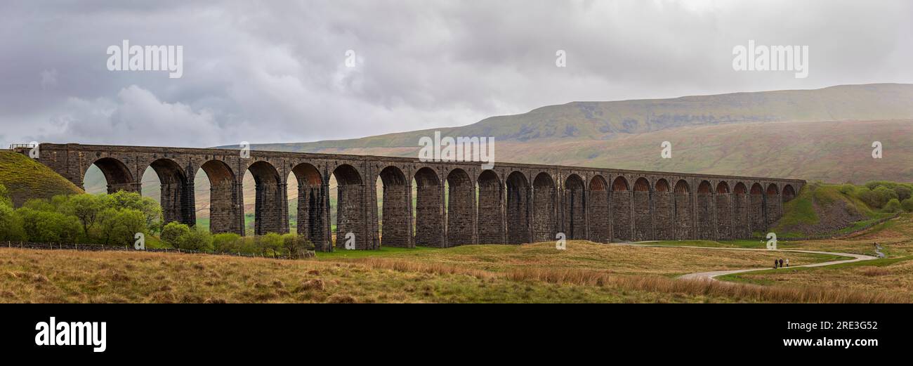 The Ribblehead viaduct in the ribble valley north Yorkshire, north east ...