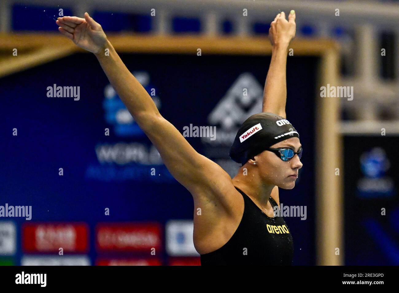 Fukuoka, Japan. 25th July, 2023. Barbora Seemanova of Czechia prepares ...