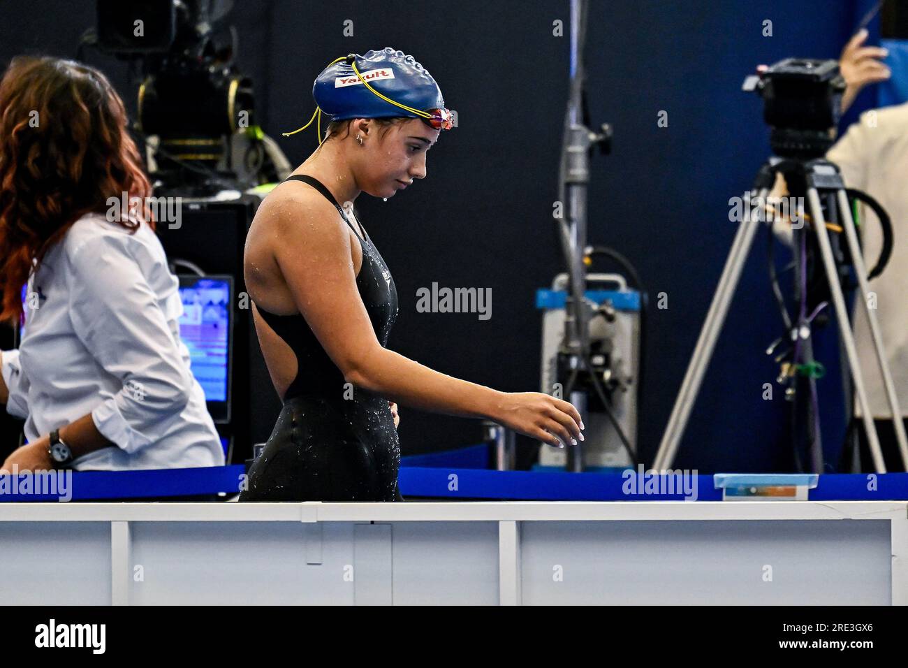 Fukuoka, Japan. 25th July, 2023. Mya Azzopardi of Malta reacts after ...