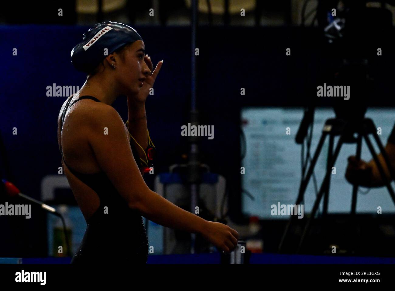 Fukuoka, Japan. 25th July, 2023. Mya Azzopardi of Malta reacts after ...