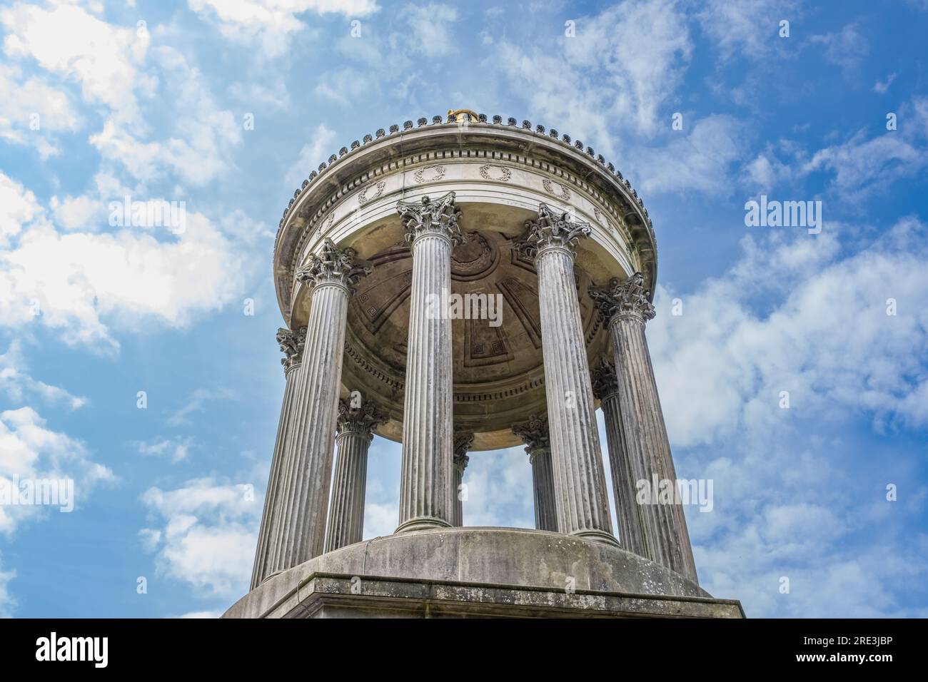 Burns Memorial in Alloway near Ayr Scotland with its ornate ancient ...