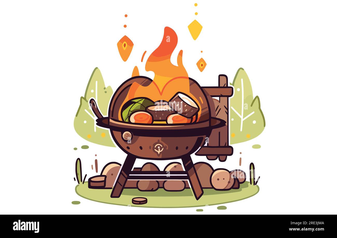 Burnt Chicken Cartoon