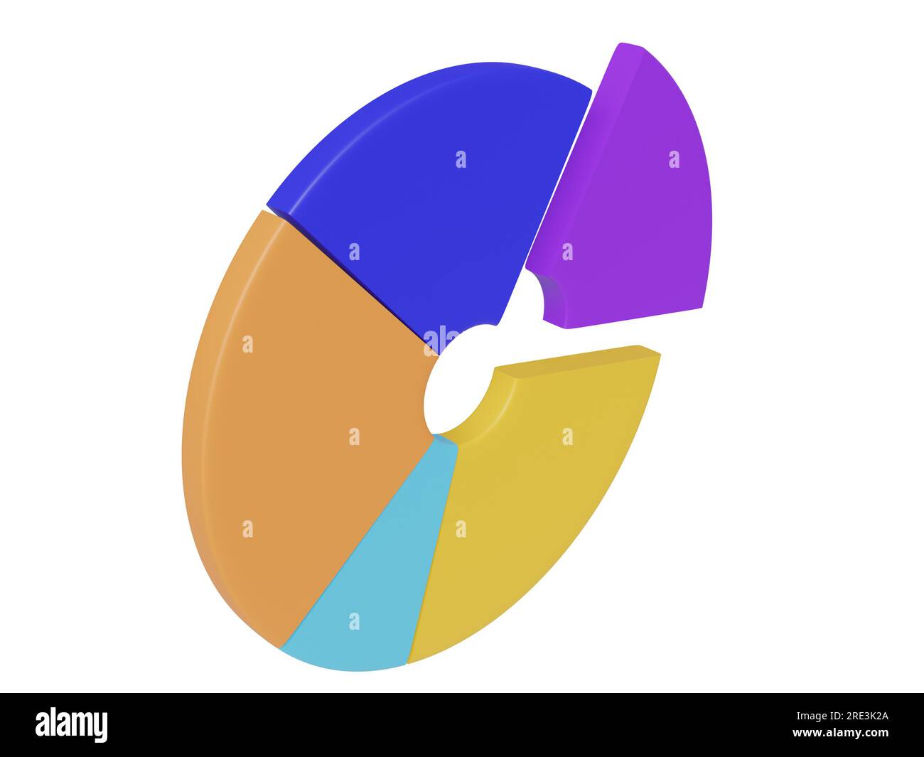Donut chart presentation Cut Out Stock Images & Pictures - Alamy