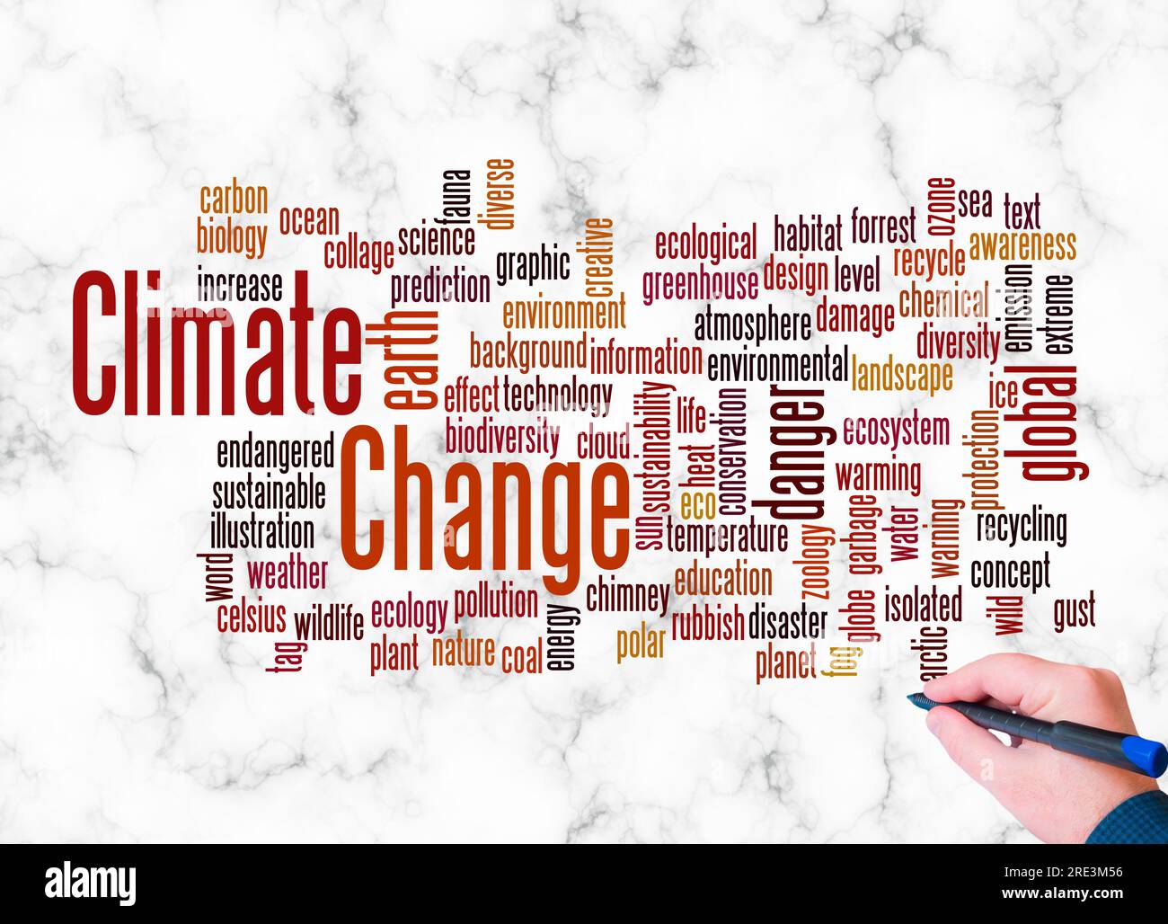 Climate change word cloud concept hi-res stock photography and images ...