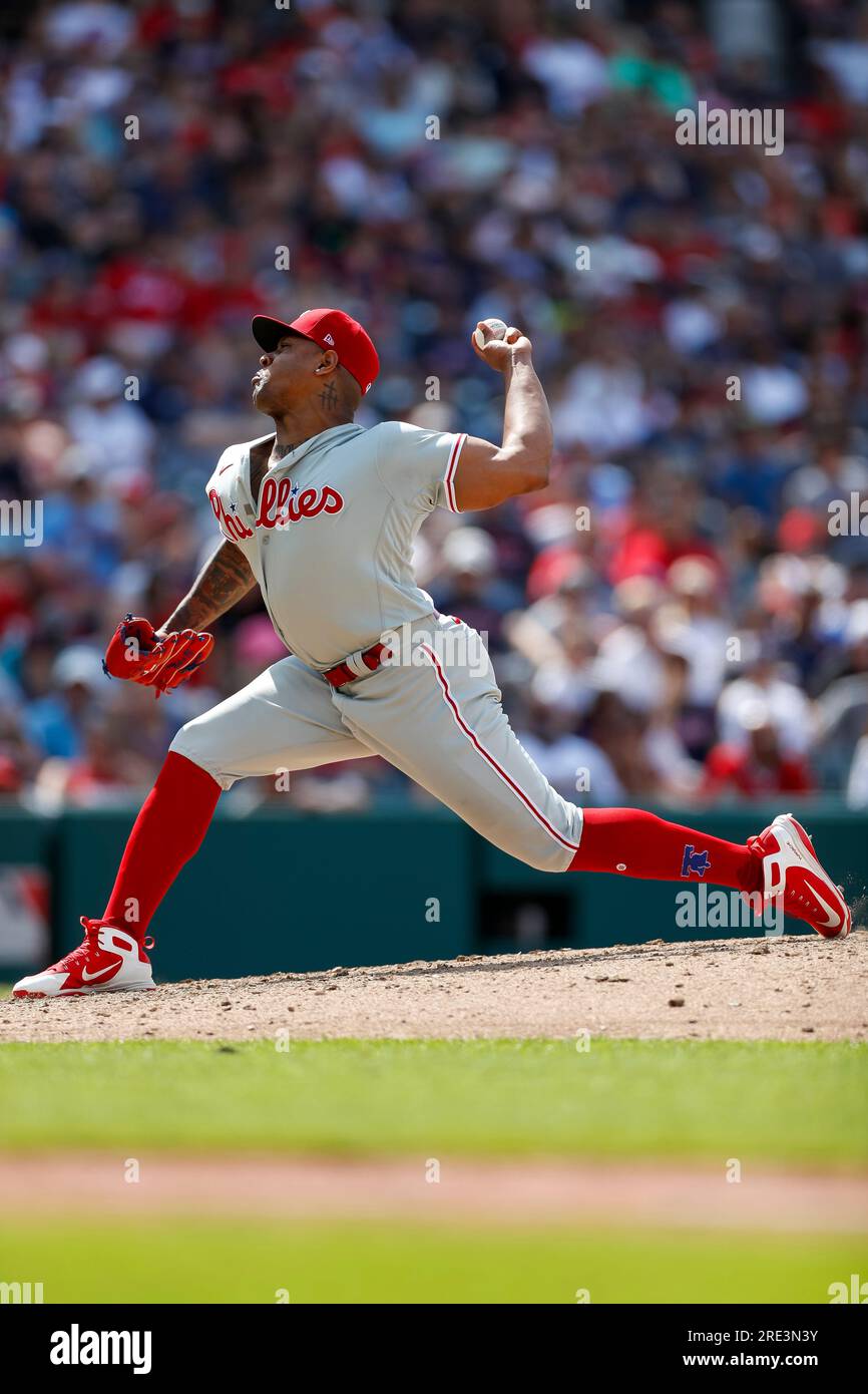 Cleveland, USA. 23rd July, 2023. Philadelphia Phillies relief pitcher ...
