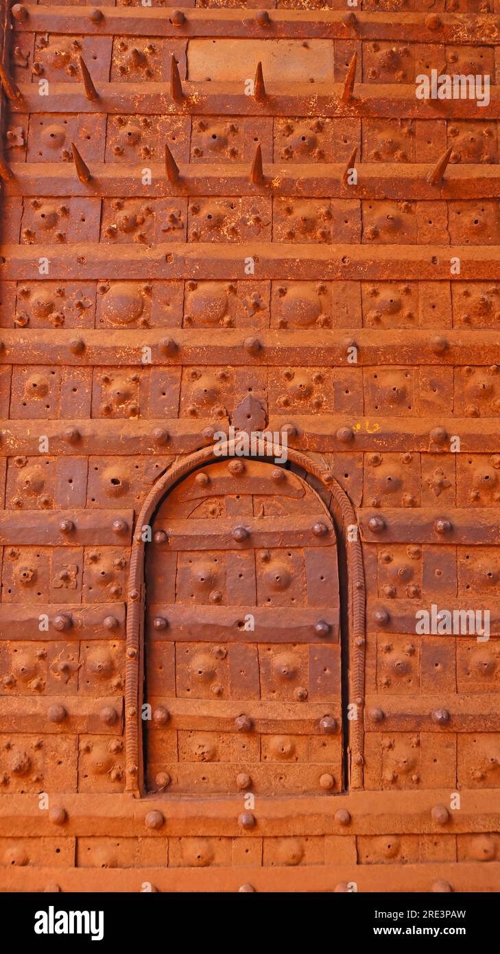 Strong iron Gate of Bidar Fort, Bidar, Karnataka, India Stock Photo - Alamy
