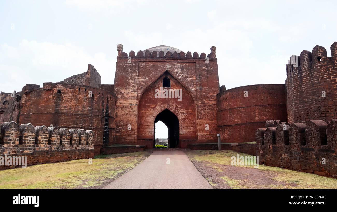 View of Entrance For the Main Fort, Bidar Fort, Karnataka, India Stock ...