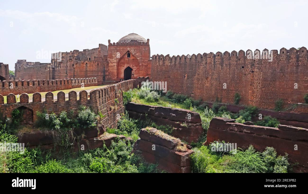 Fortress and Entrance of Main Fort of Bidar, Karnataka, India Stock ...