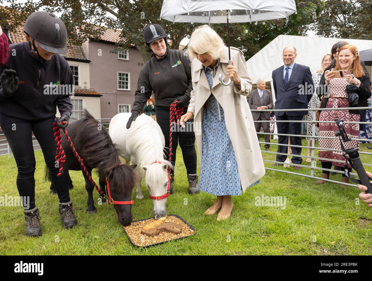 Her Majesty The Queen Camilla where a celebration cake was given to ...