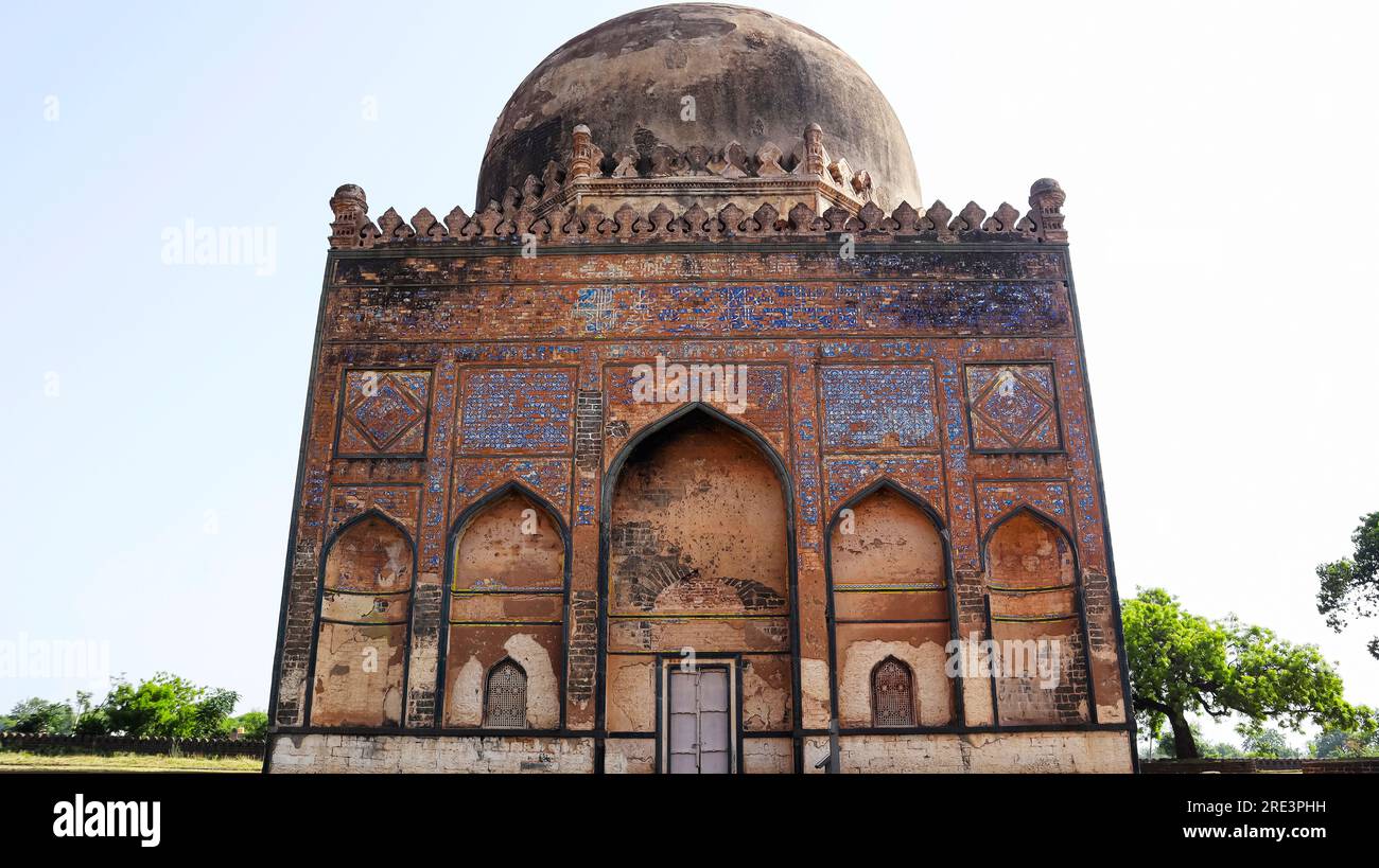 INDIA, KARNATAKA, BIDAR, June 2023, Tourist at the Tomb of Allaudin ...