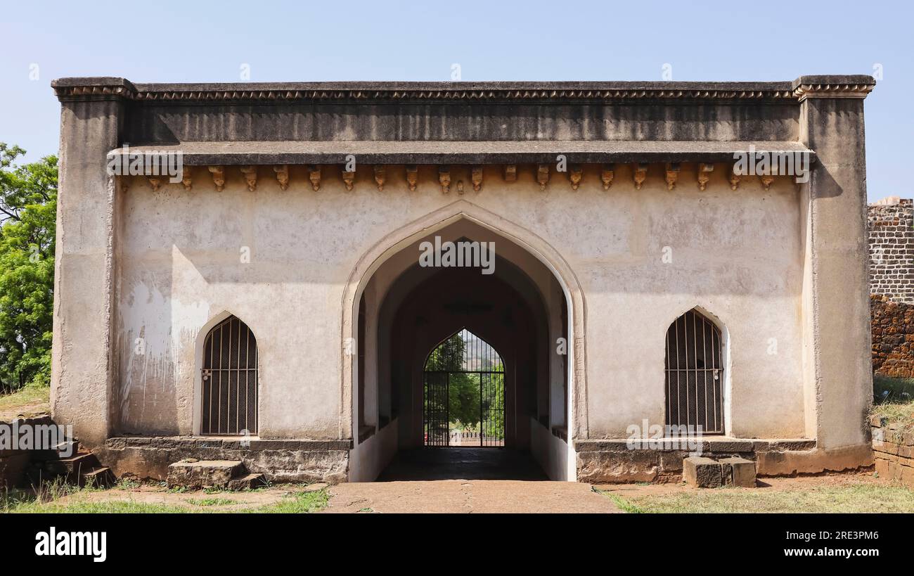 View of Entrance of Khalil Ullah Kirmani Tomb, Bahmani Tomb, Bidar ...