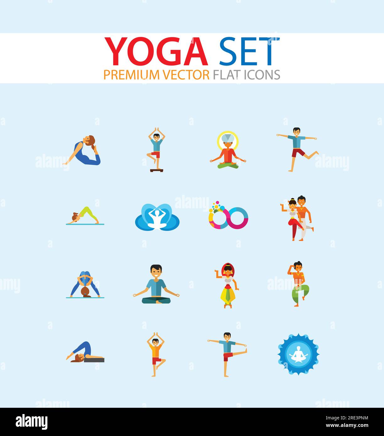 Yoga Icon Set Stock Vector Image & Art - Alamy