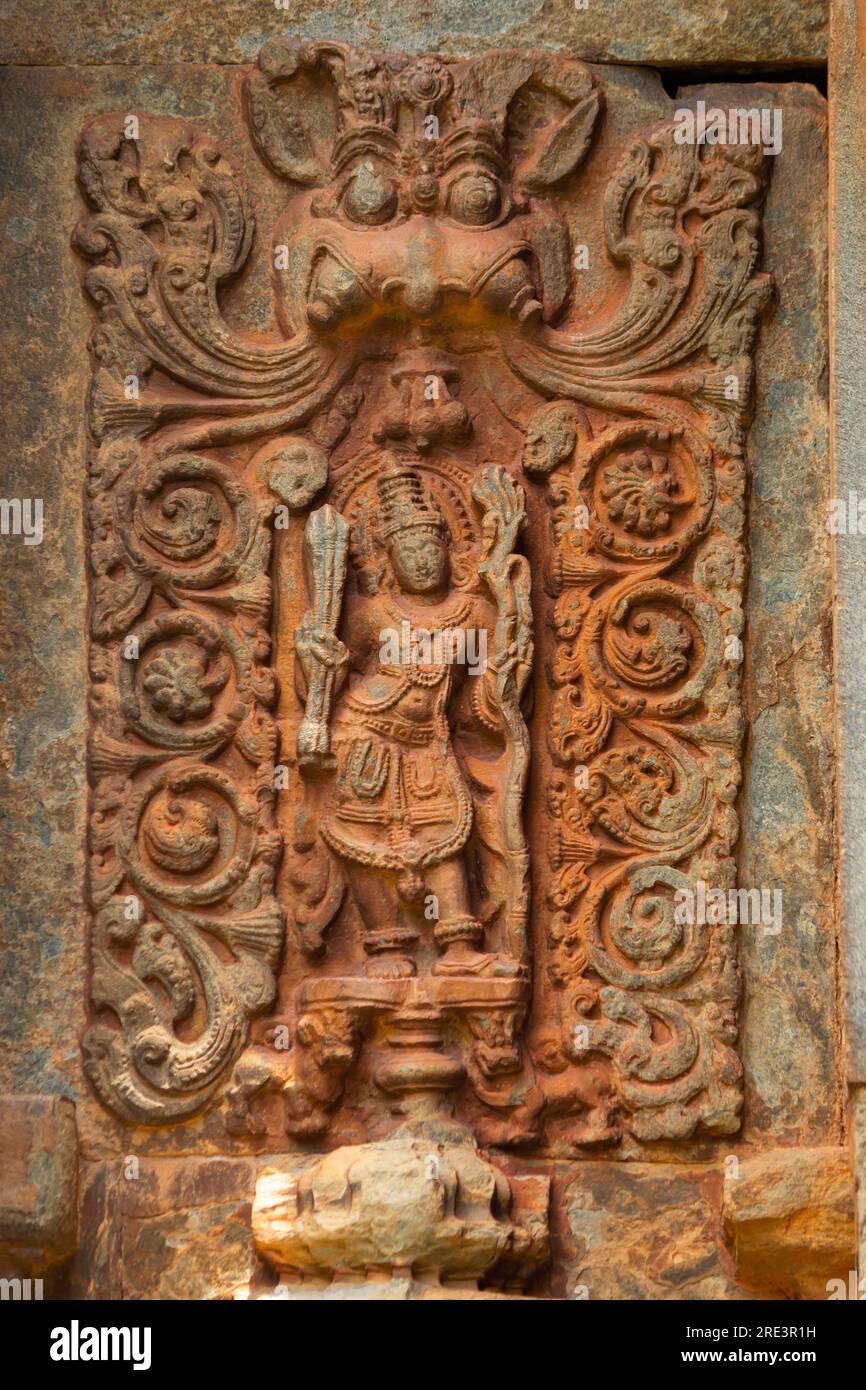 Sculpture of Manmatha and Kirtimukha on the Chandramauleshwara Temple ...