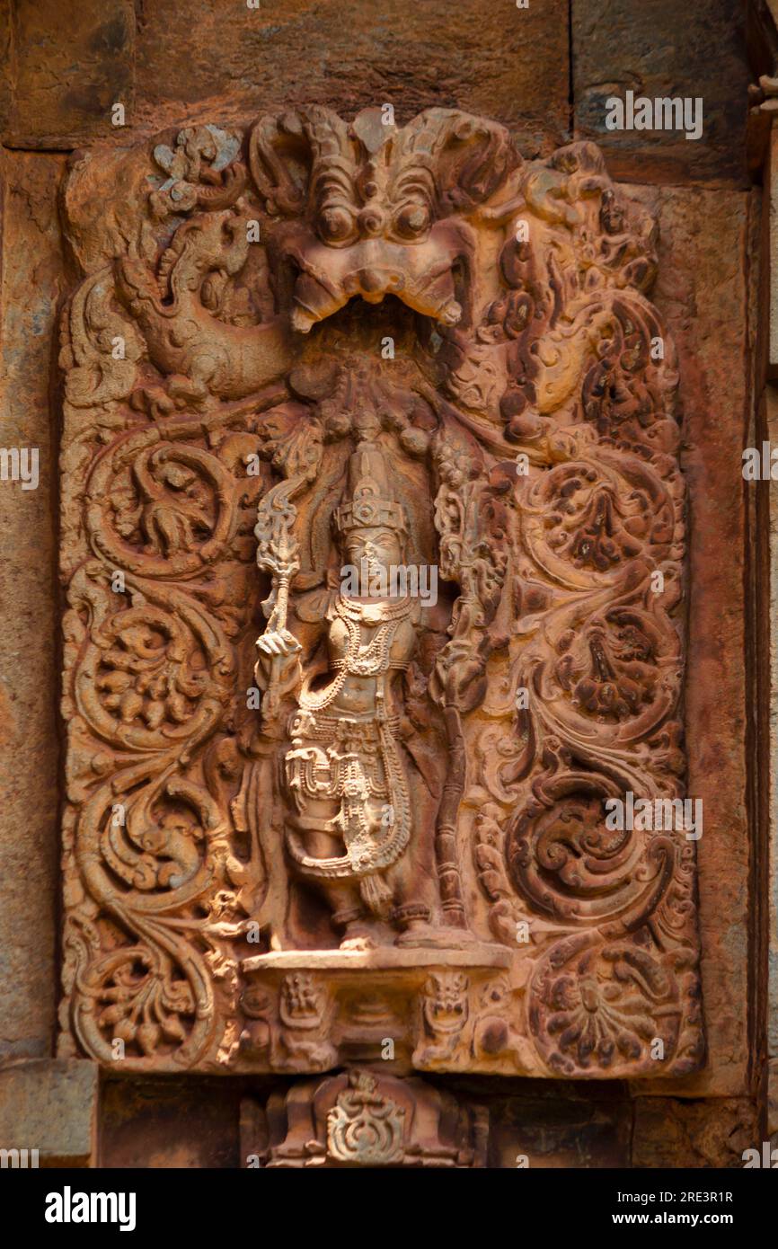 Sculpture of Manmatha and Kirtimukha on the Chandramauleshwara Temple ...