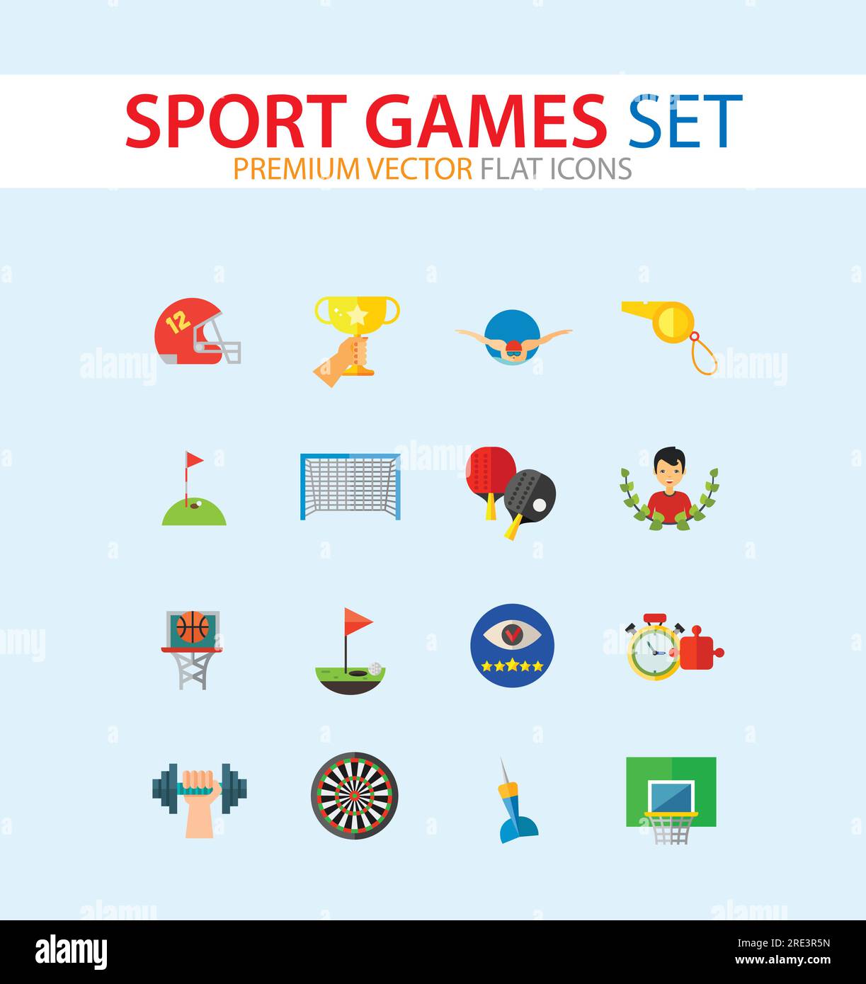 Sport Games Icon Set Stock Vector Image & Art - Alamy