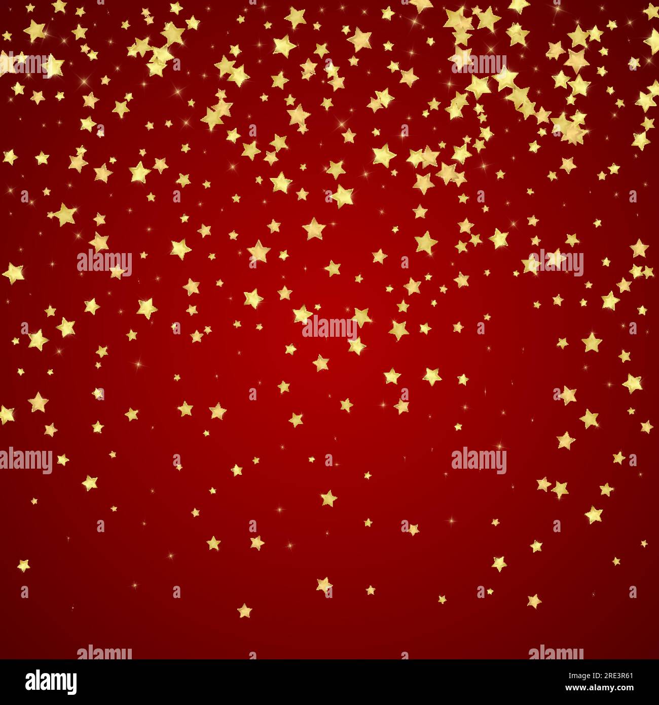 Magic stars vector overlay. Gold stars scattered around randomly ...