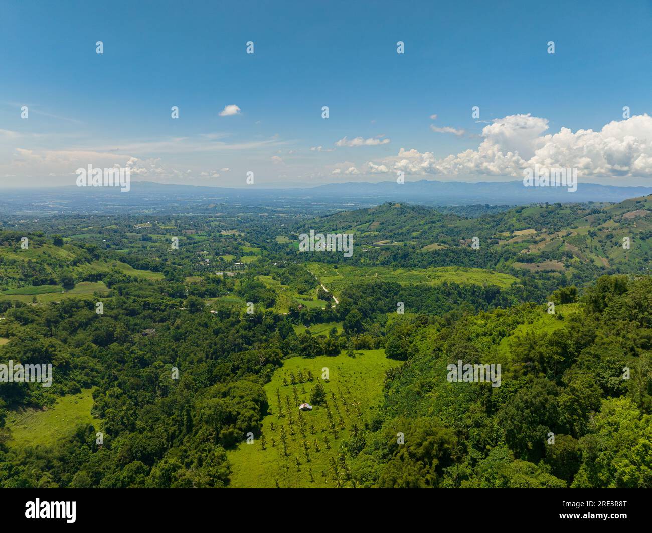 Mountains with rainforest and jungle in the mountainous province of ...