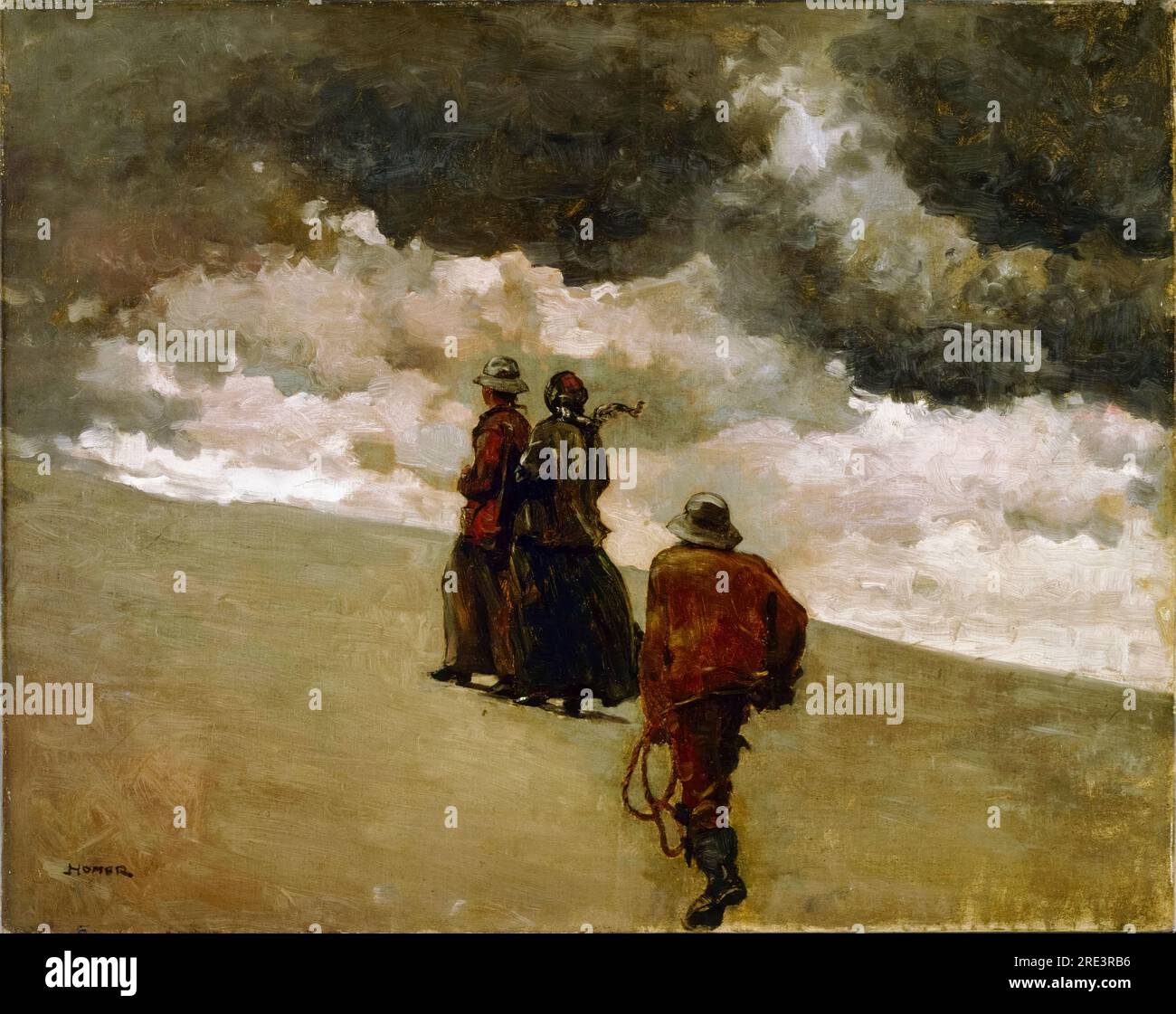 Winslow Homer, To the Rescue, painting in oil on canvas, 1886 Stock ...