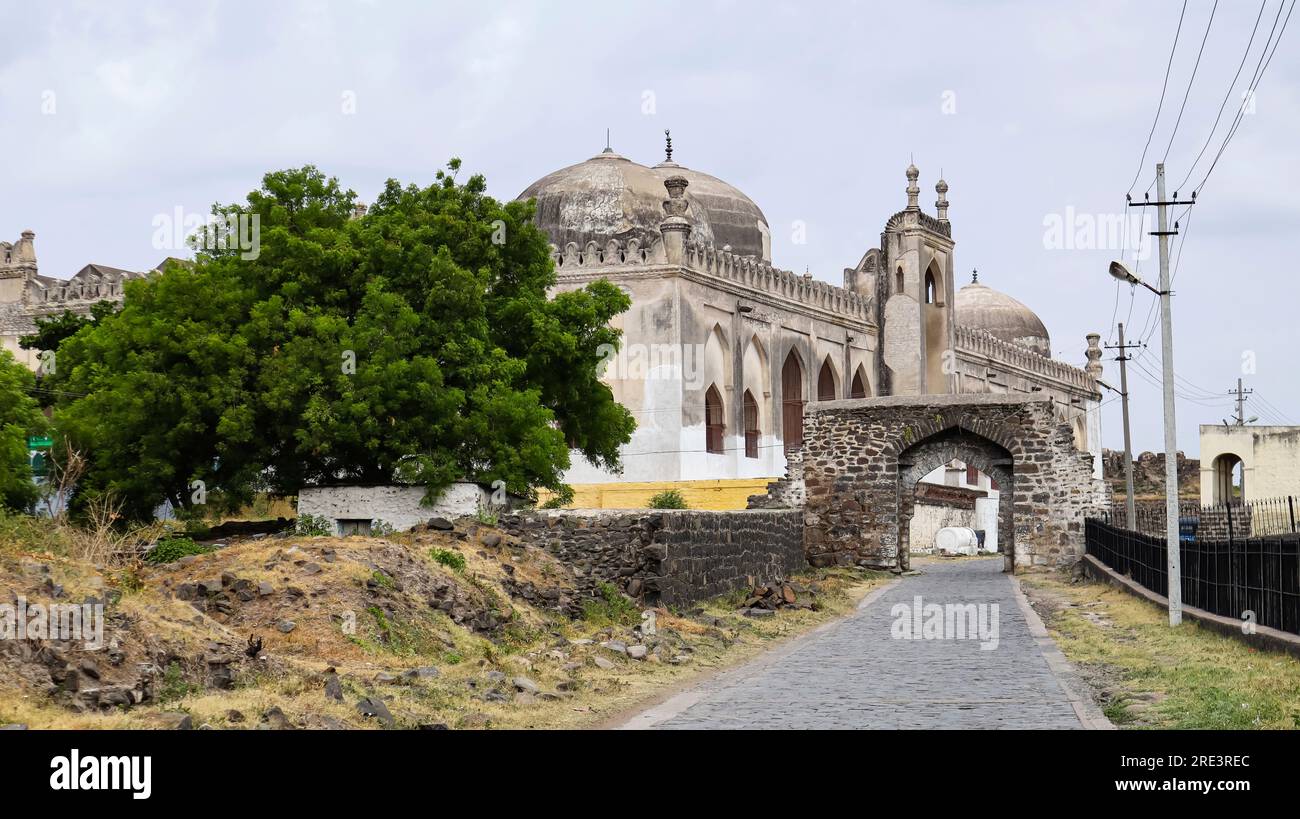 Entrance For the Jami Masjid of Gulbarga Fort, built in 1367 by Al-ud ...