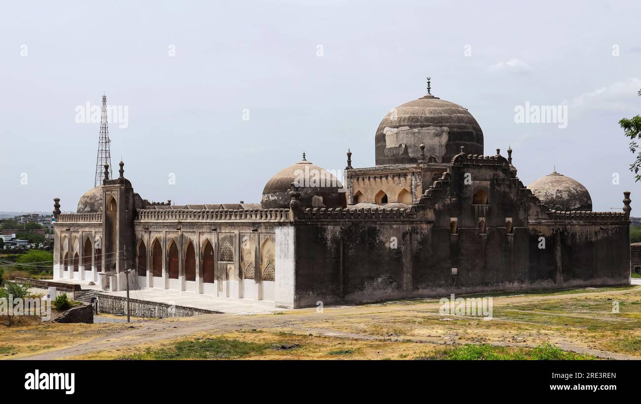 INDIA, KARNATAKA, KALABURGI, June 2023, People at Jami Masjid, view ...