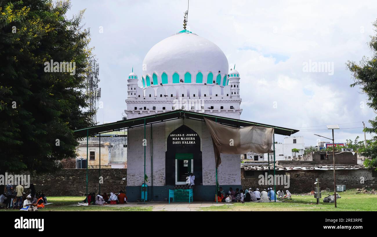 INDIA, KARNATAKA, VIJAYAPUR, June 2023, Devotee at Hazrat Abdul Razak ...