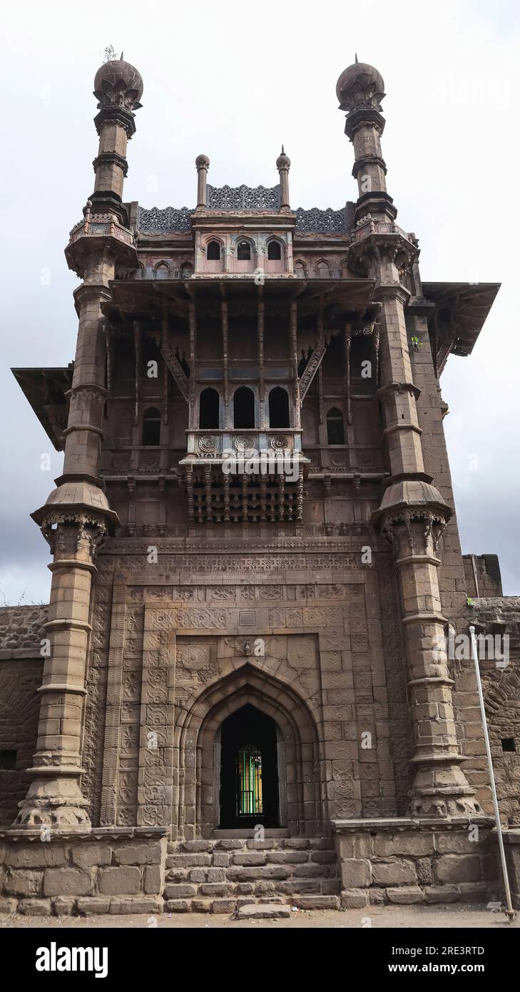 View of Mahtar Mahal built by Ibrahim adilsha ll in 1620 AD, Vijayapur ...