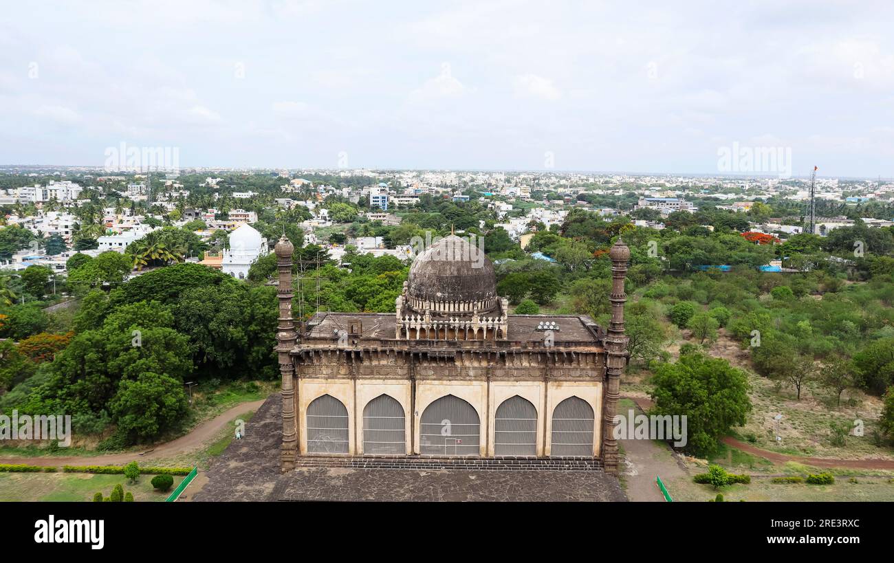 View of Golghumbaz Masjid from the Gol Ghumaz, Vijayapur, Karnataka ...