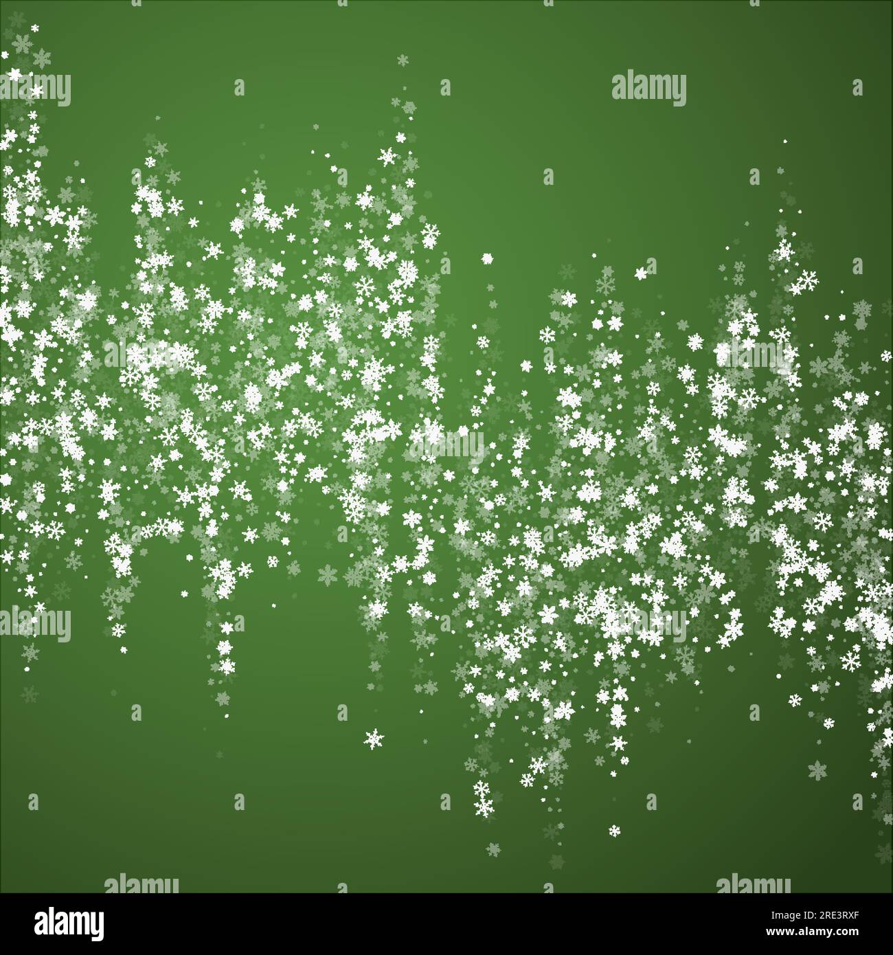 Falling snowflakes christmas background. Subtle flying snow flakes and ...