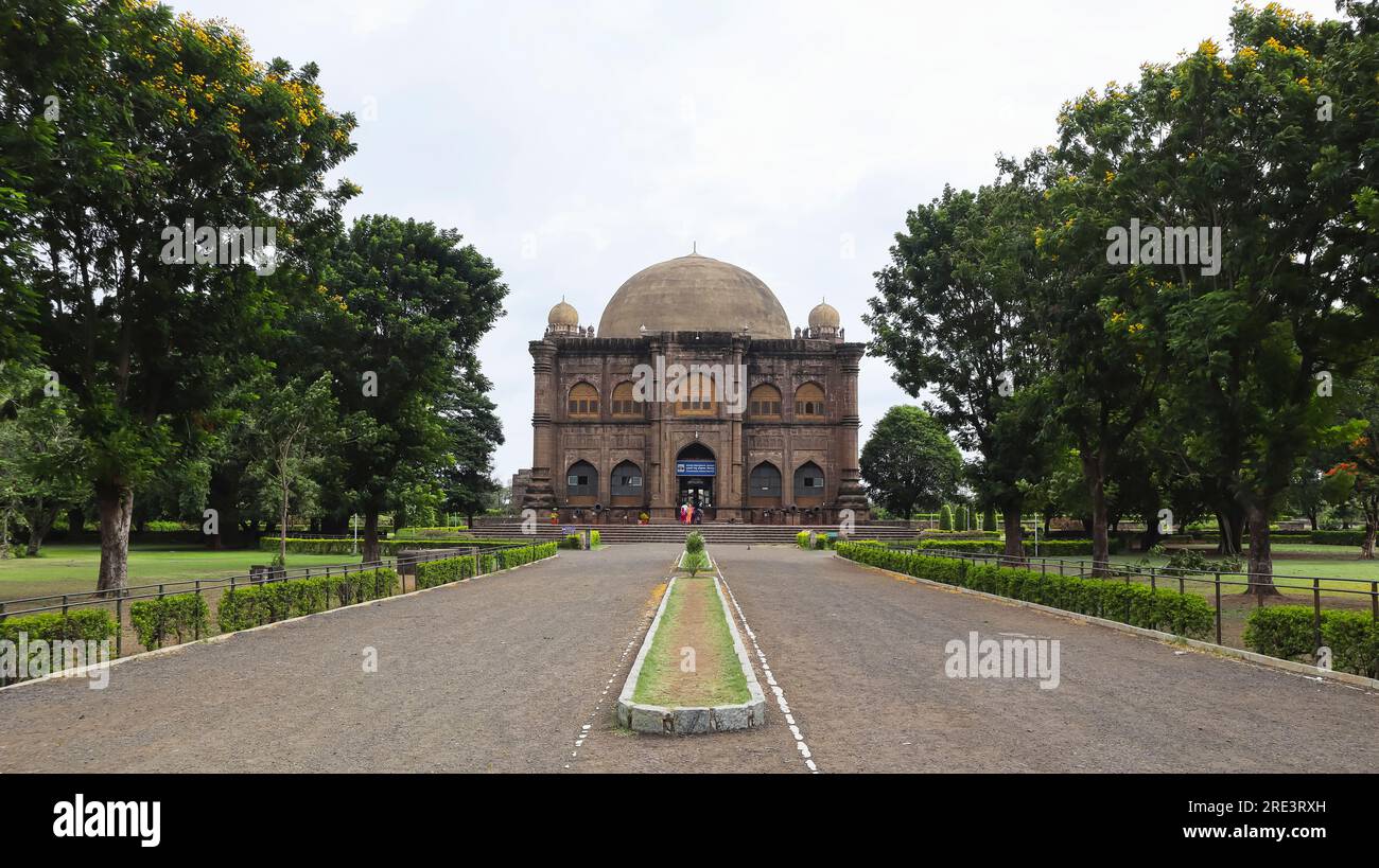 INDIA, KARNATAKA, VIJAYAPUR, June 2023, Tourist at Gol Ghumbaz ...