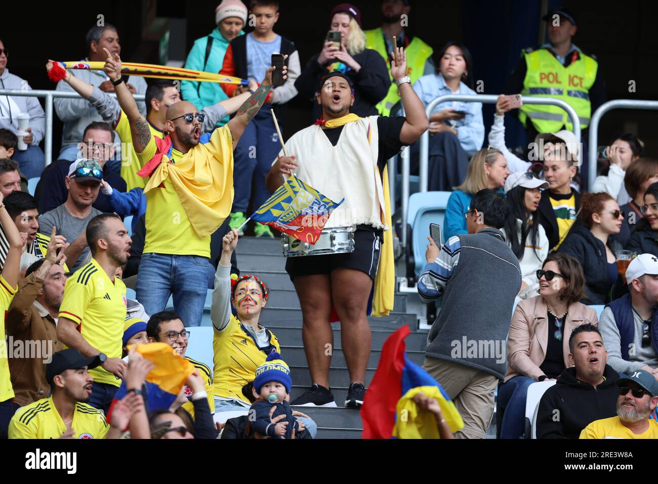 Sydney, Australia, Jul 25th 2023: Colombian's Fans at the Sydney ...