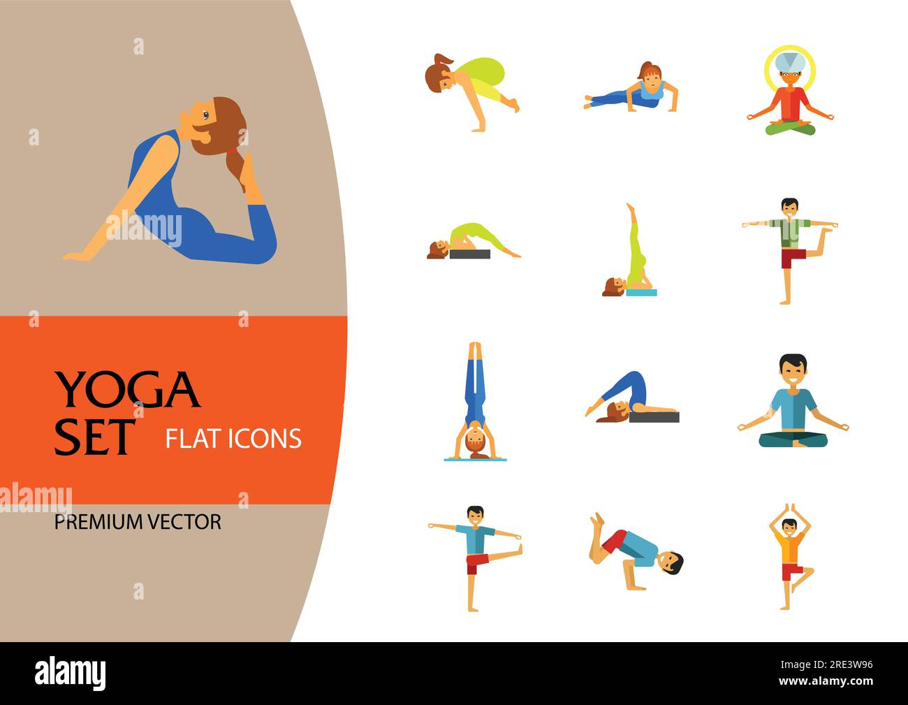 Yoga Icon Set Stock Vector Image & Art - Alamy