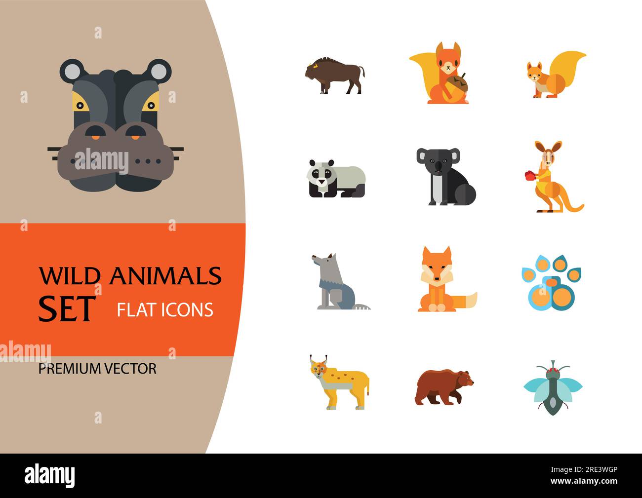 Wild Animals Icon Set Stock Vector Image & Art - Alamy Wild Animals Icon Set Stock Vector Image & Art - Alamy