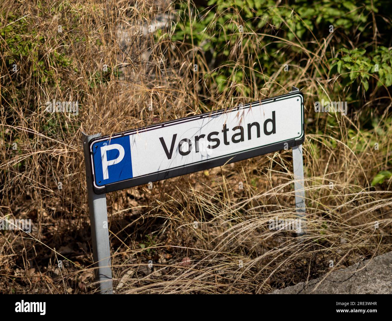 Vorstand (manager) parking space for the car. The bosses of the company ...