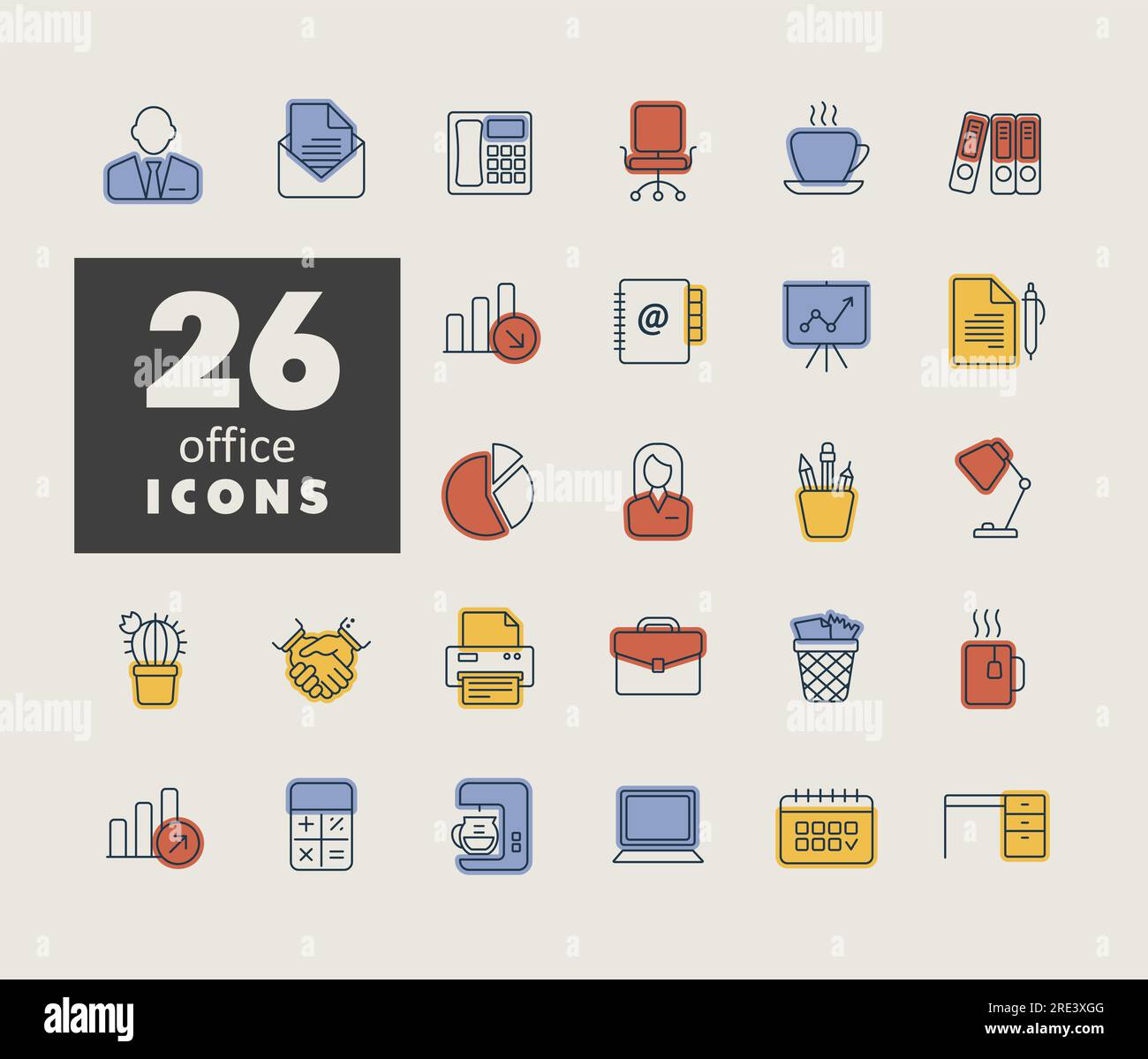 Office outline isolated icon. Office sign. Graph symbol for your web site design, logo, app, UI ...