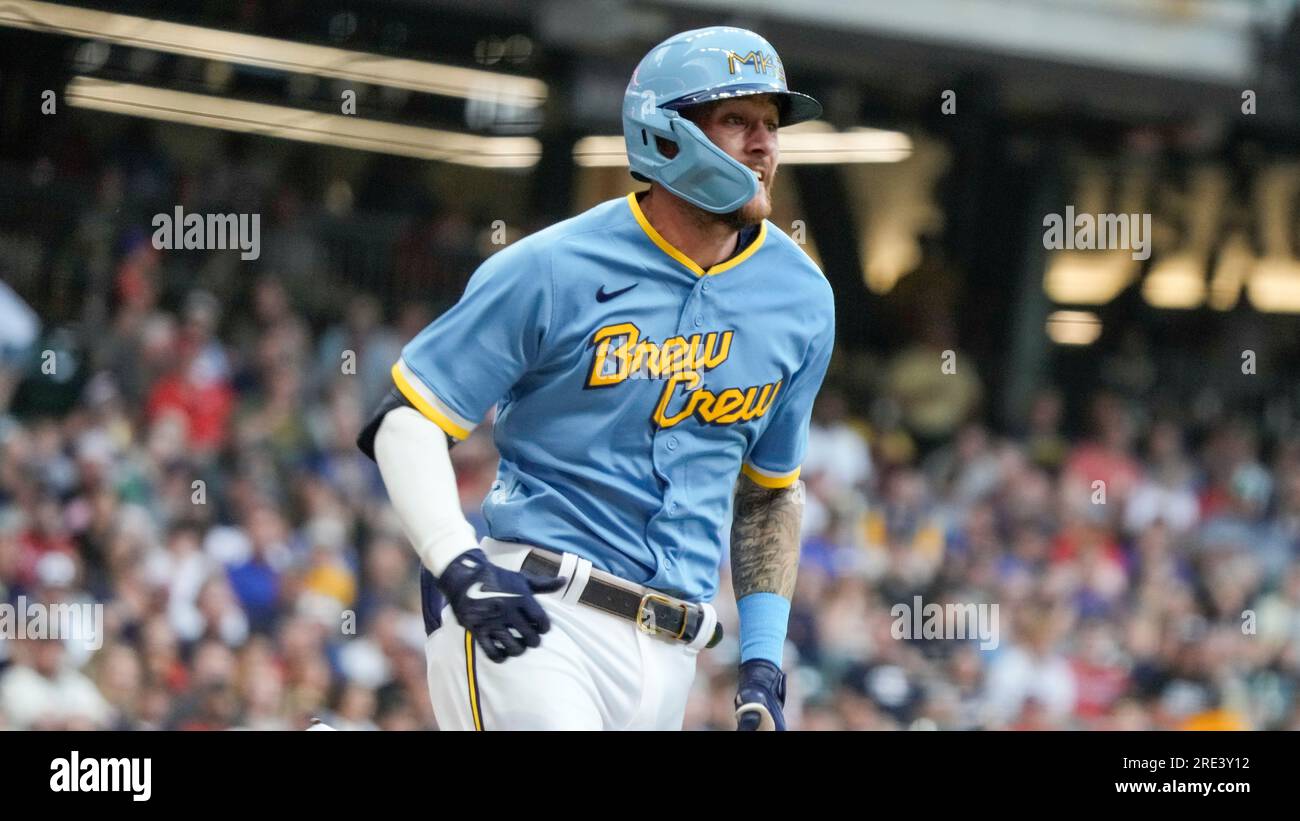 Milwaukee Brewers' Brice Turang during the second inning of a baseball ...